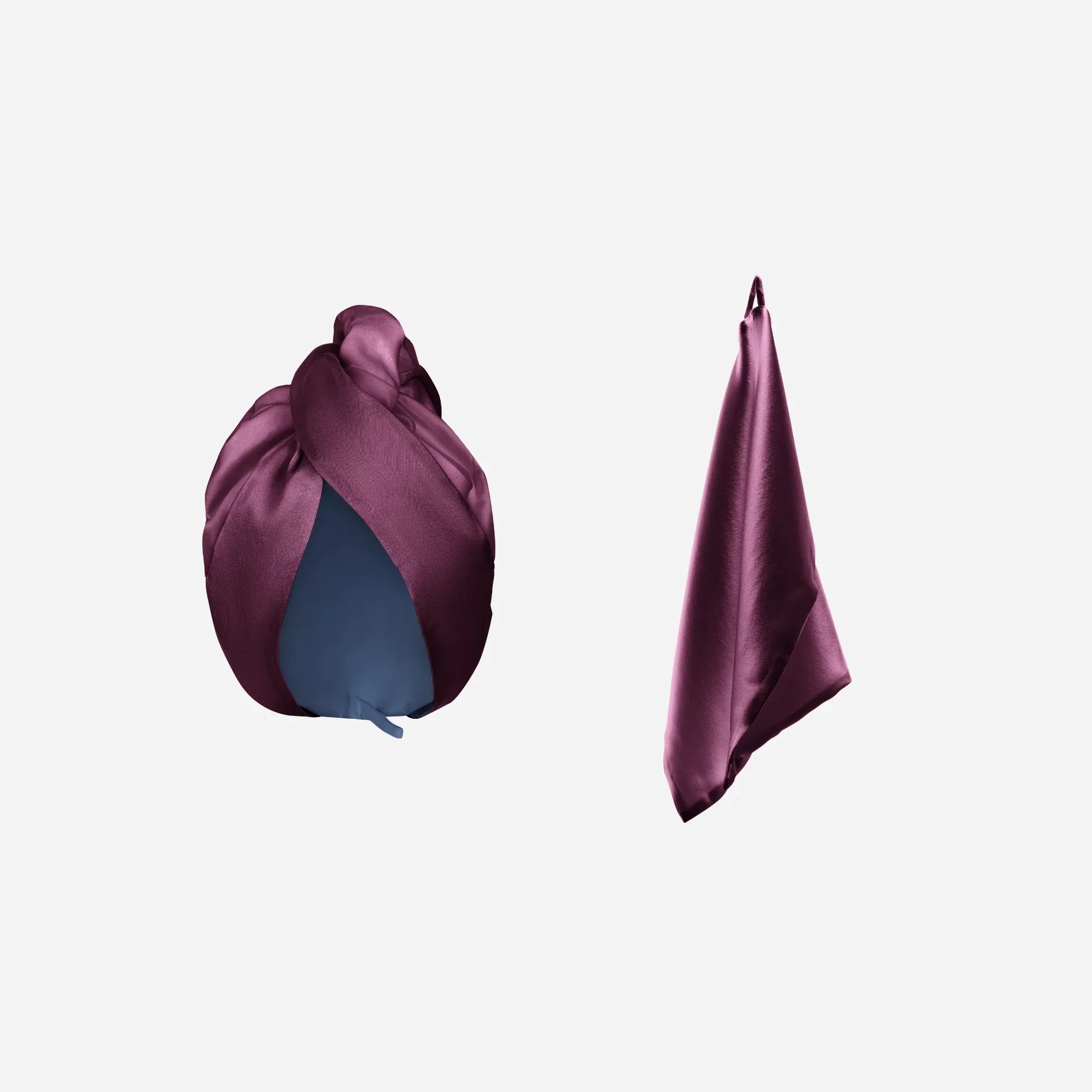 Shower Rituals Set. Natural Silk Turban and Face Towel | MOLODO